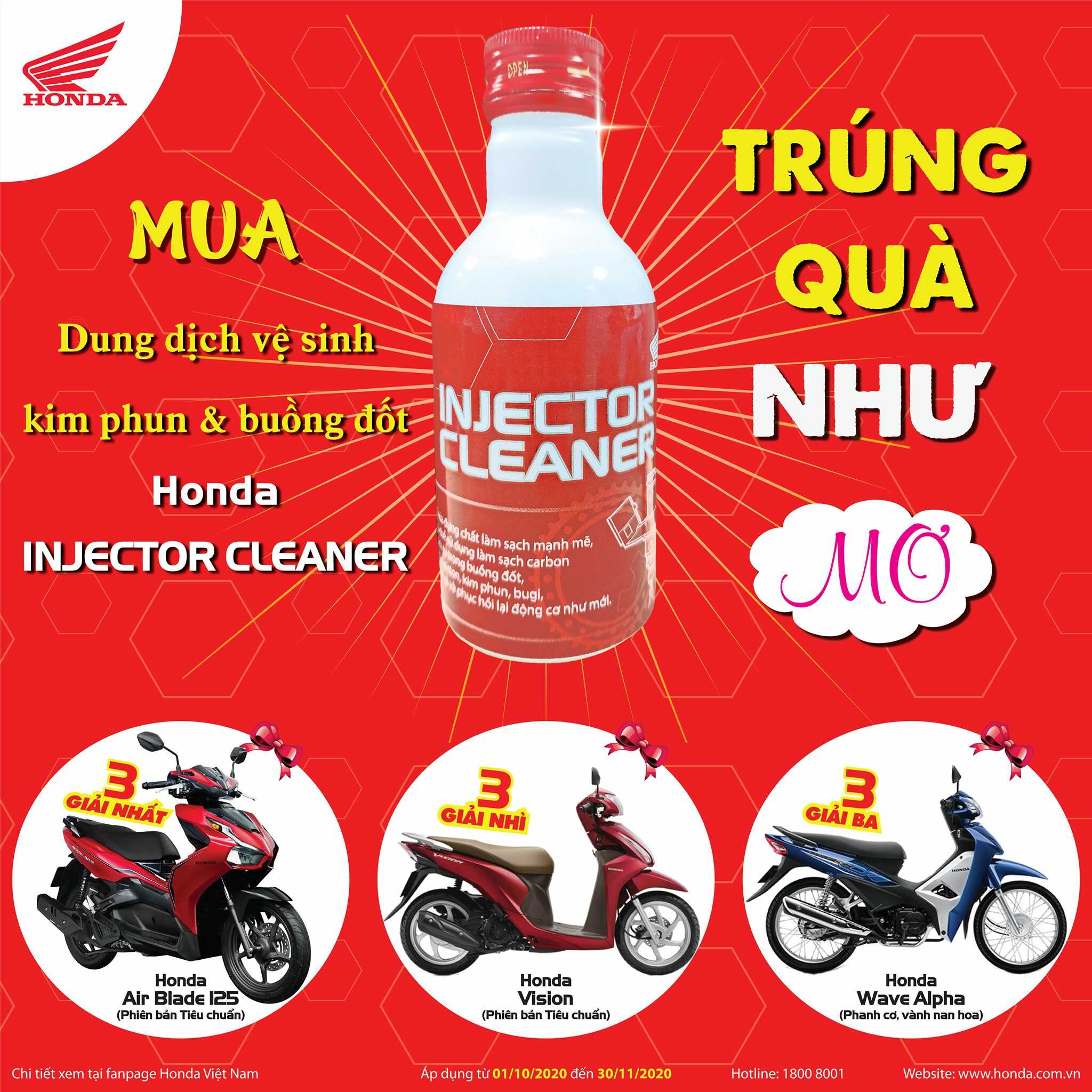 Mua Honda Injector Cleaner, Trúng quà như mơ | Công ty Cổ phần Thương ...
